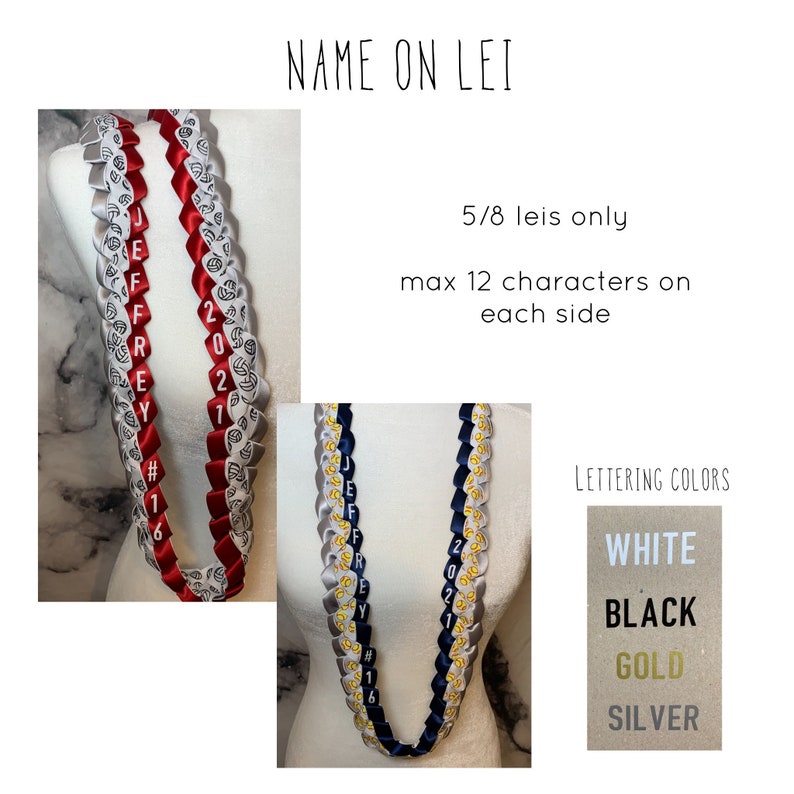 Soccer Ribbon Lei senior Night Graduation - Etsy