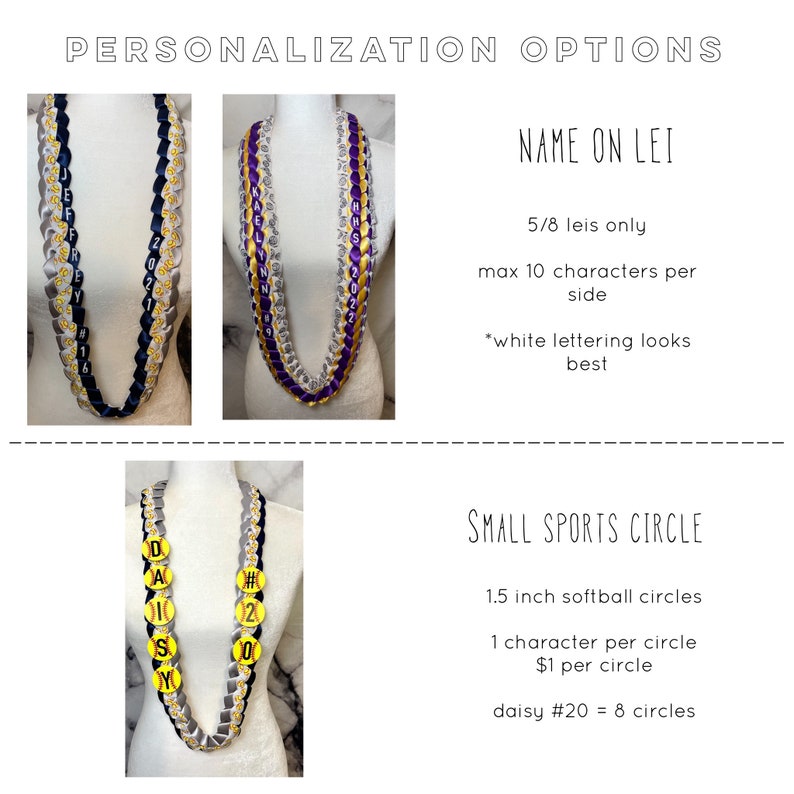 Softball Leis senior Night Graduation - Etsy