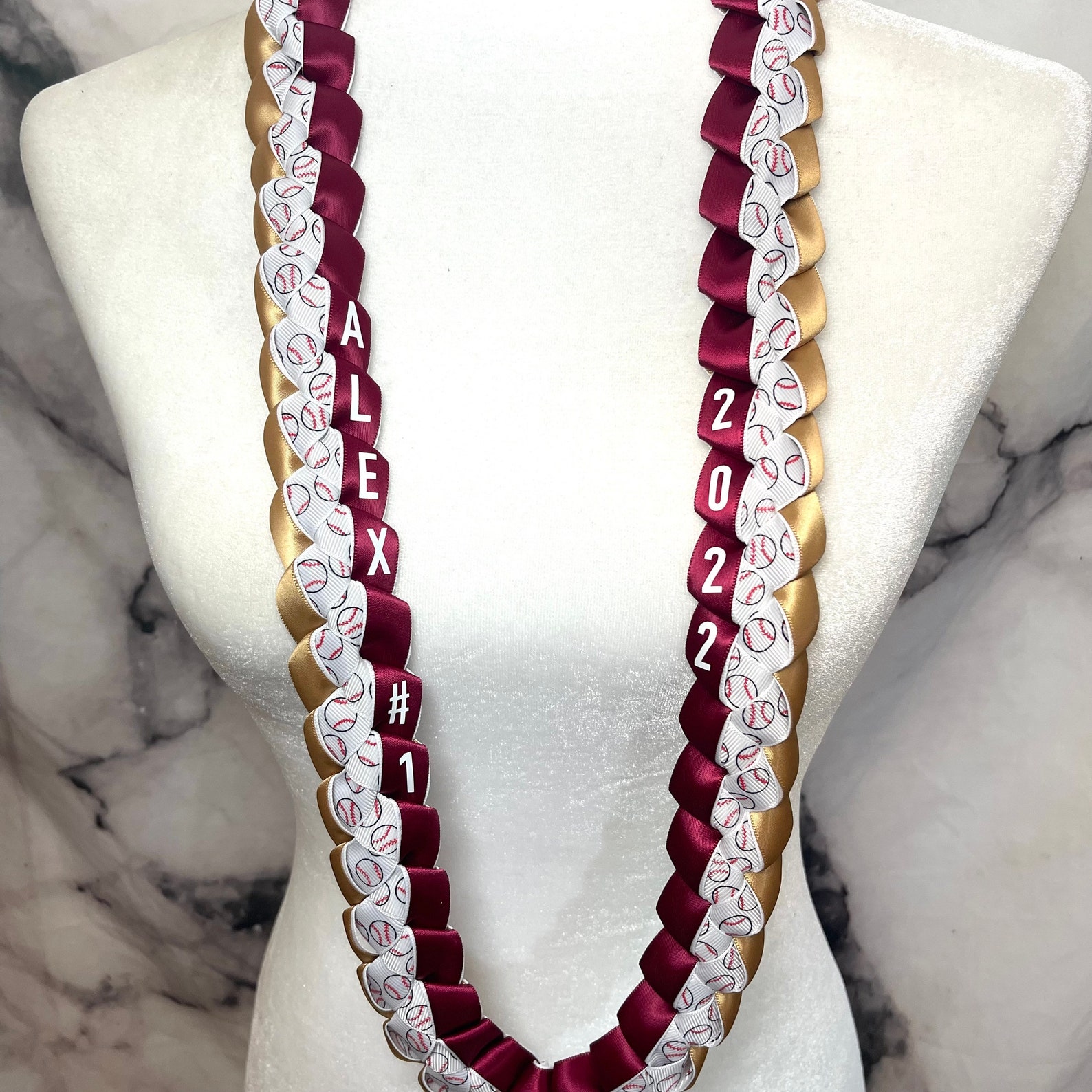 Baseball Ribbon Lei senior Night Graduation - Etsy