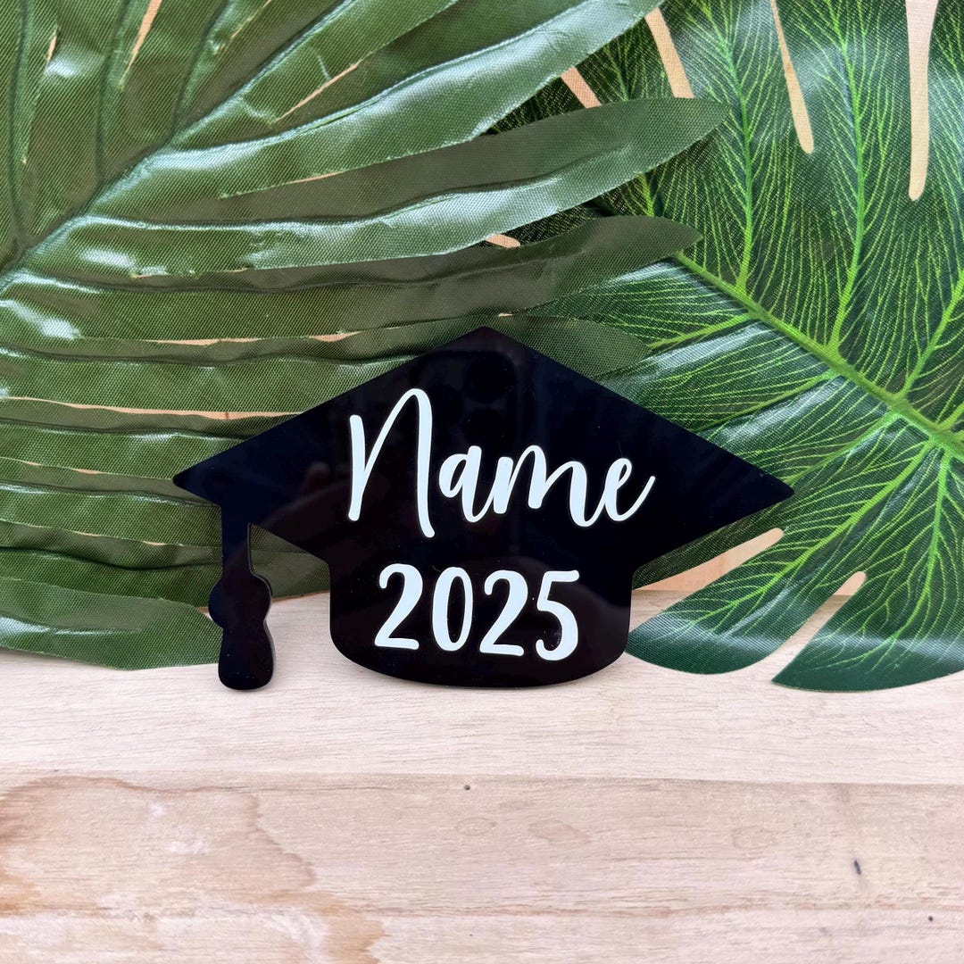 Acrylic Graduation Cap - Customizable - Etsy