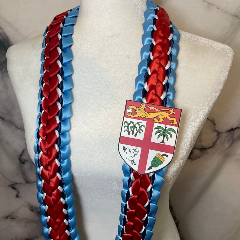Fiji Flag Pride Lei - Etsy
