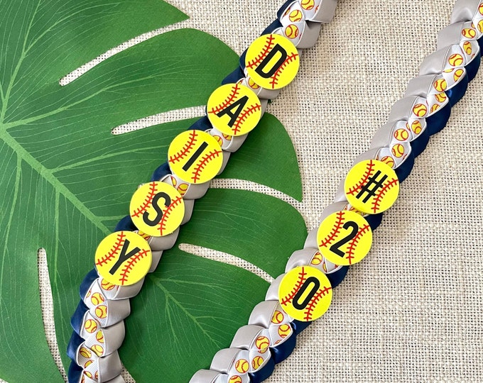 Softball Lei You Pick Color Graduation Team Awards Senior Night Events ...