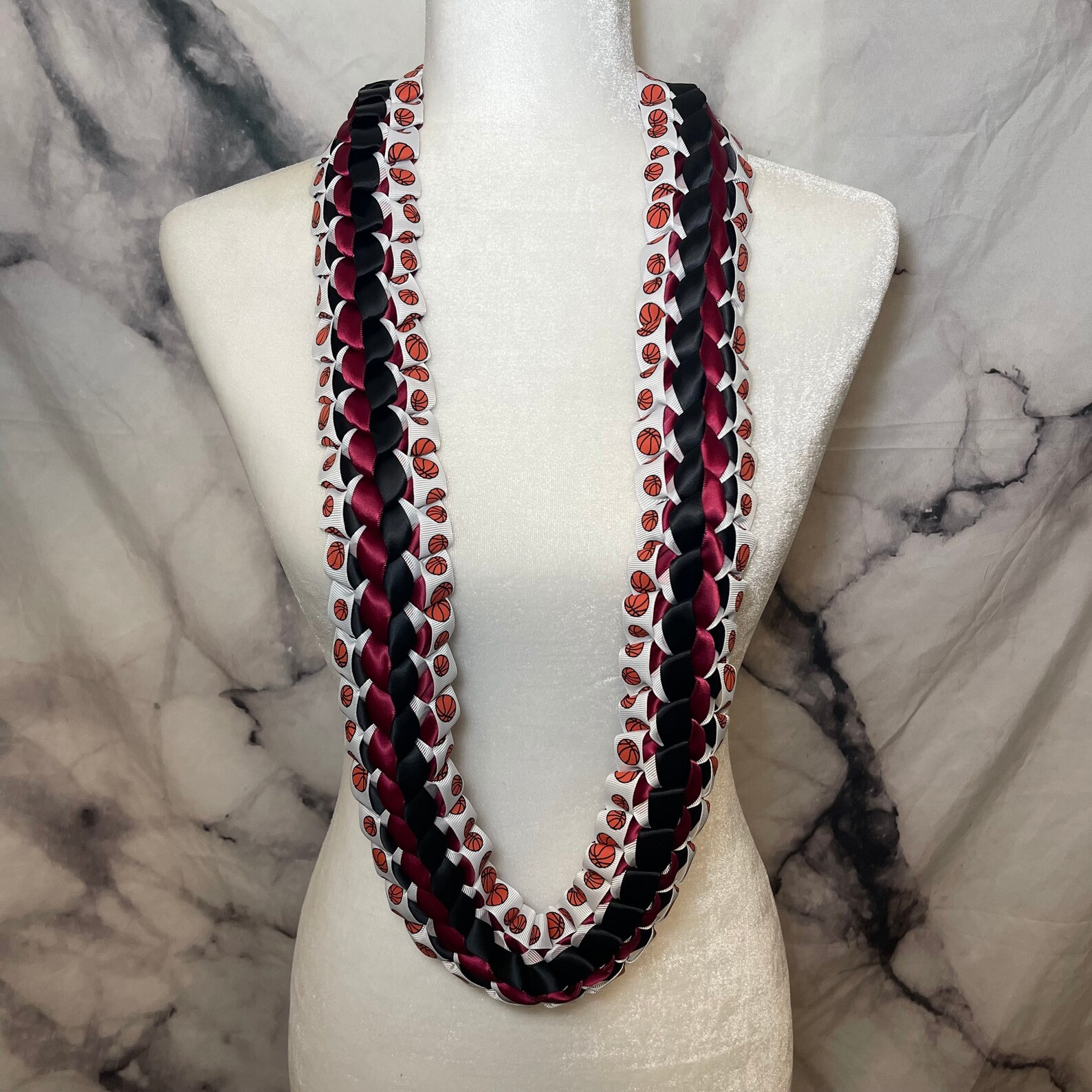 Basketball Ribbon Lei senior Night Graduation - Etsy