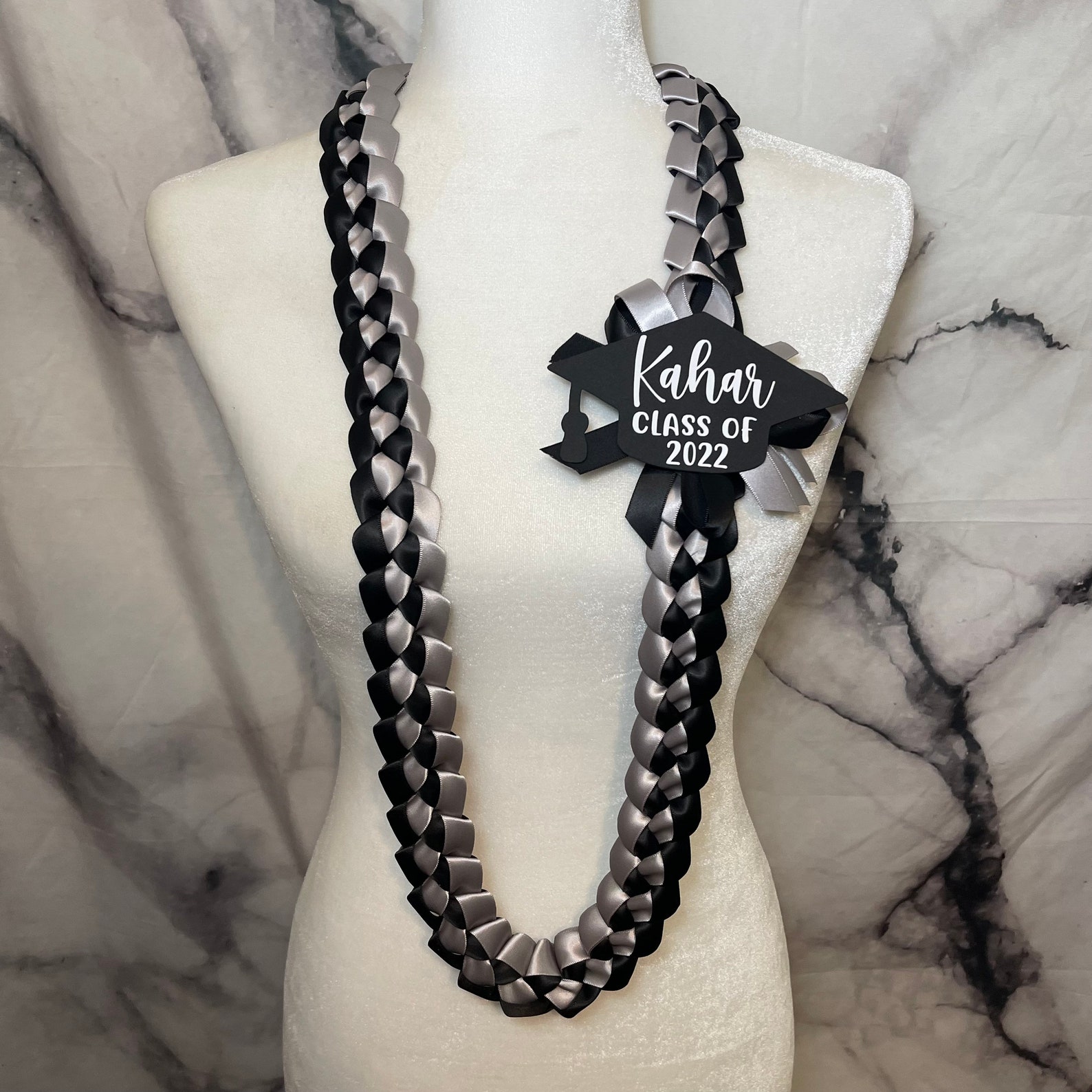 Single Ribbon Lei Acrylic Graduation Cap - Etsy