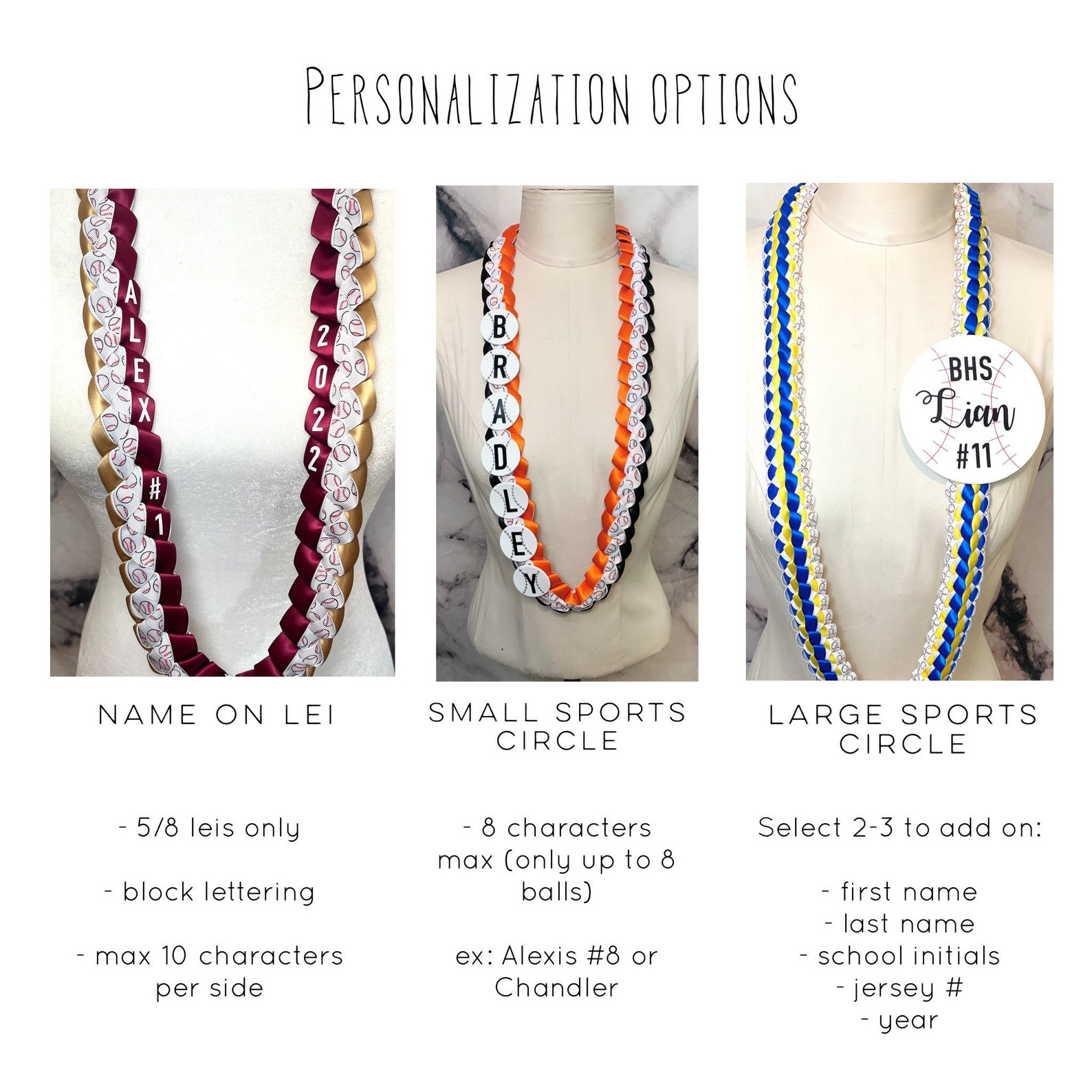 Baseball Ribbon Lei senior Night Graduation - Etsy