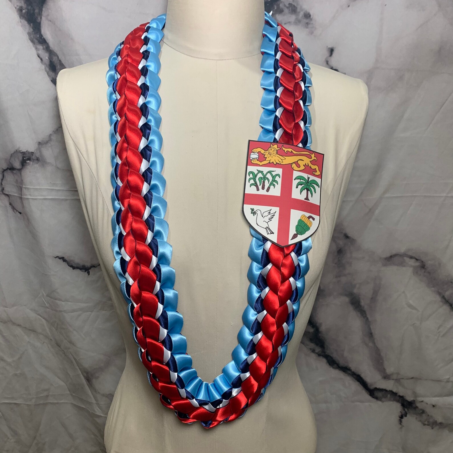 Fiji Flag Pride Lei | Etsy