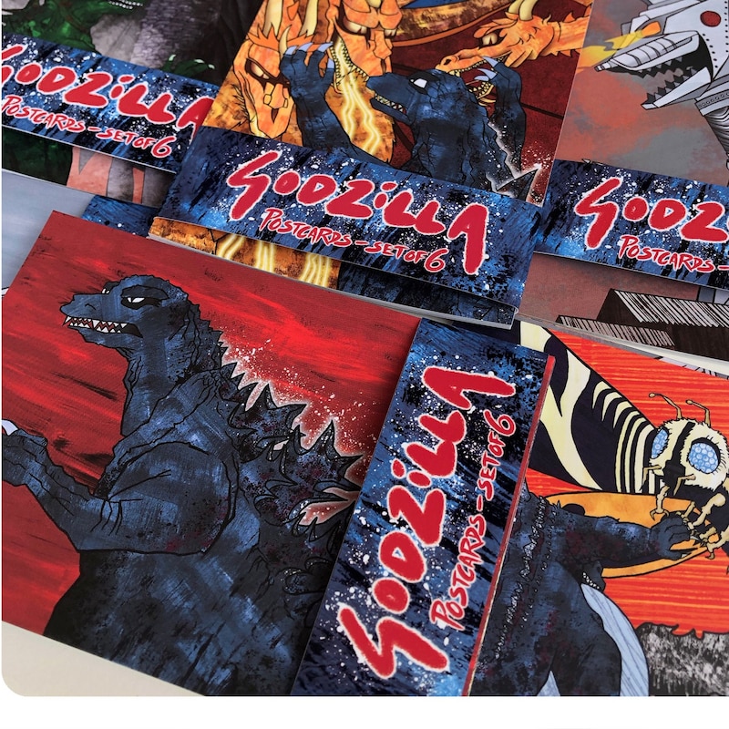 Godzilla Art - Etsy