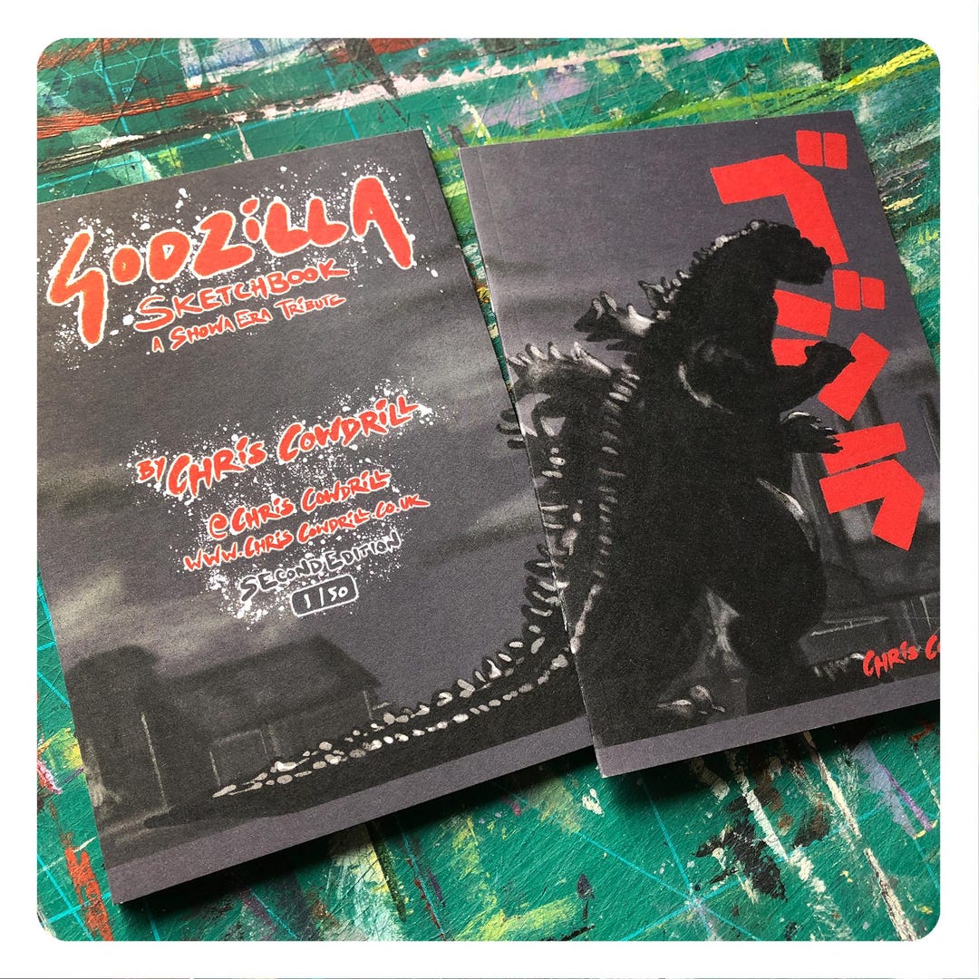 Godzilla Sketchbook Zine - a Showa-era Tribute // Gojira / Ghidorah ...