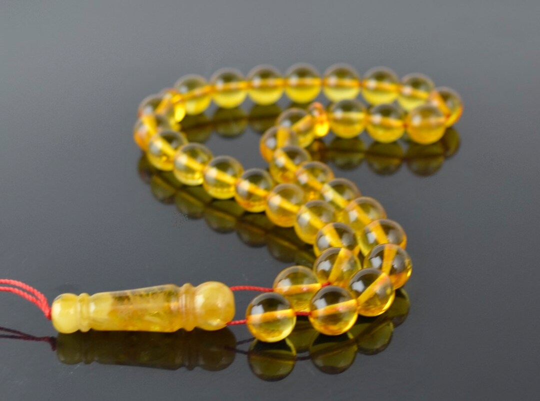 Amber Rosaries, Modified Amber, Yellow Amber Rosary, Kehribar Rosary ...