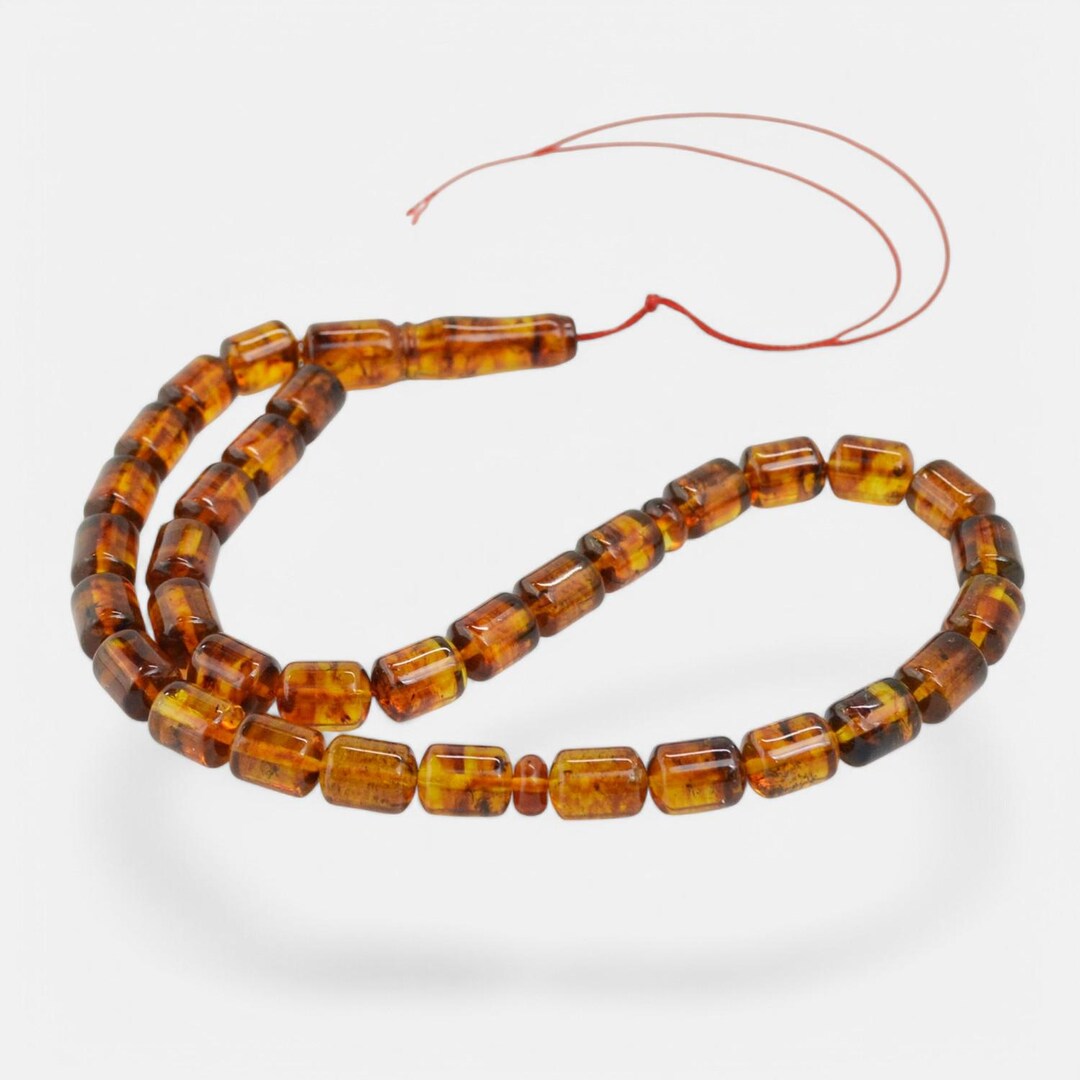 Amber Rosary, Unique Modified Baltic Amber Prayer Beads Elegant Tesbih ...