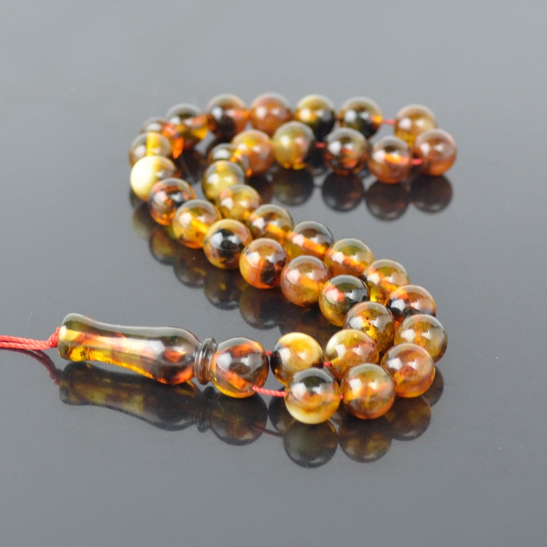 Amber Tespih, Amber Rosary, Tesbih Muslim, Muslim Prayer Beads, Islamic ...