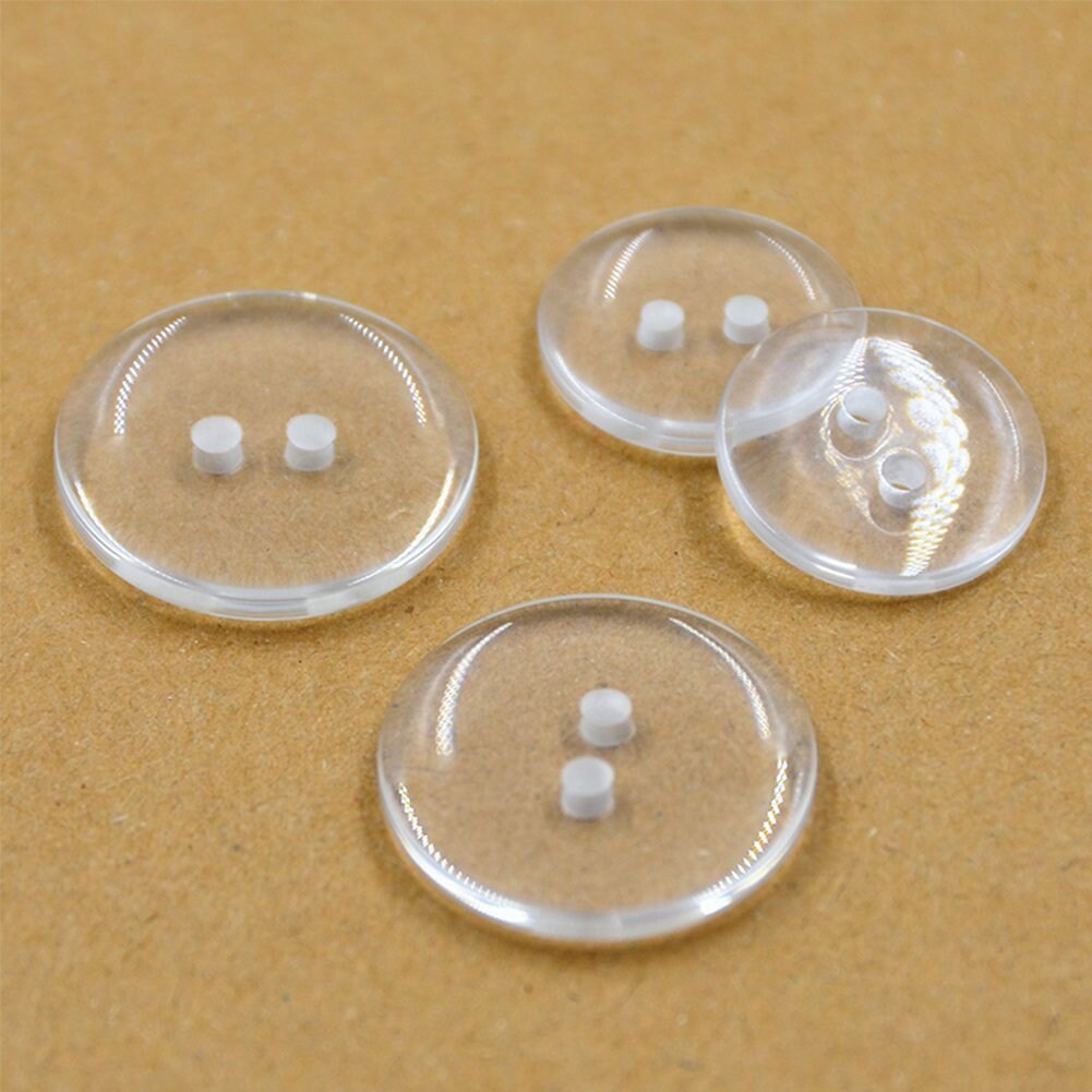 11mm, 13mm, 15mm, 18mm or 25mm Clear Round Buttons - Etsy