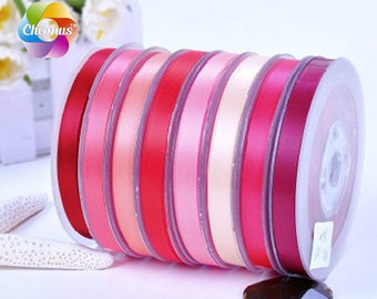 50 yards 1/8Double faced Satin Ribbon Pink 3mm 1/8 | Etsy