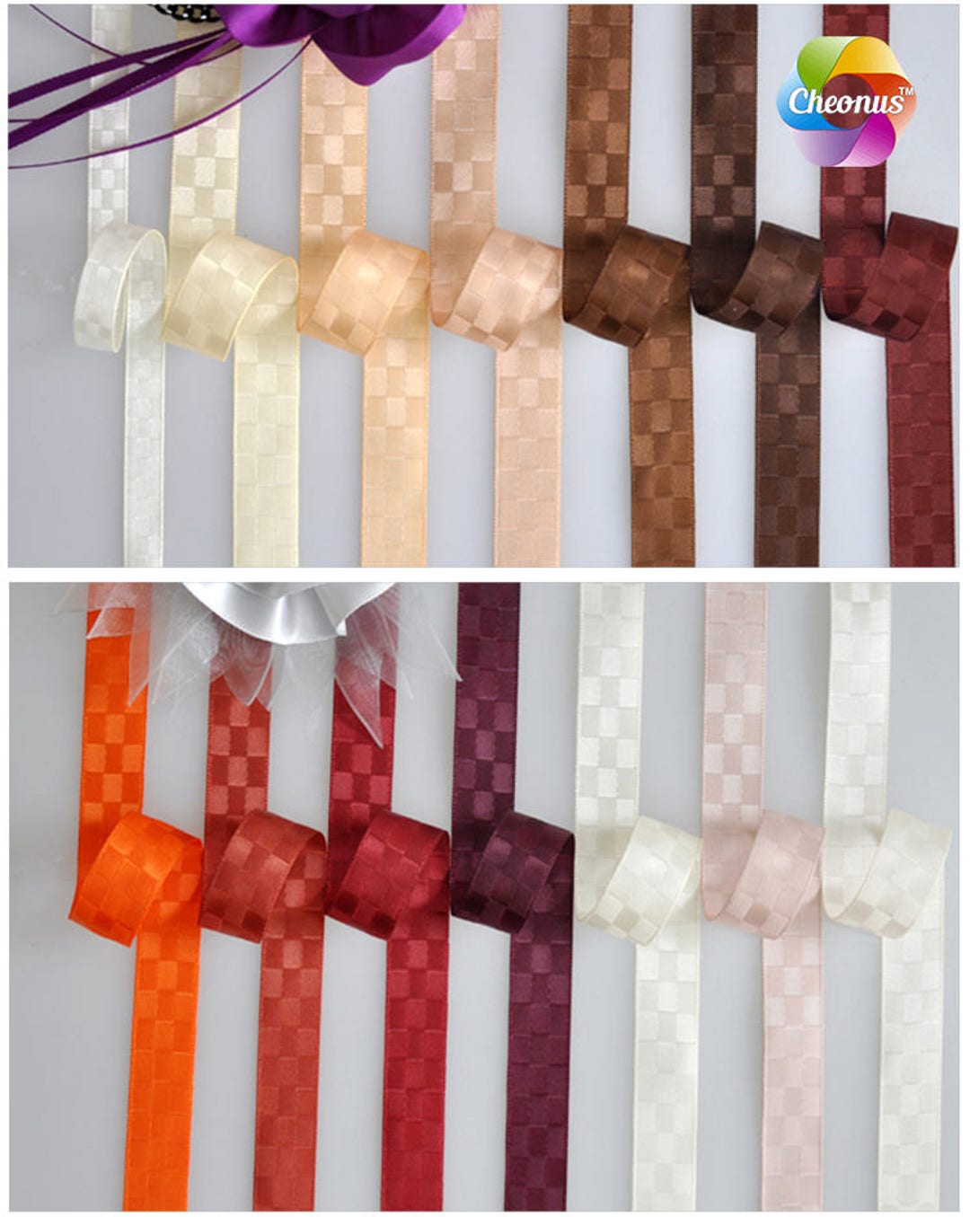 100 Yards, Dobby Ribbon, 21 Colors Available, 4 Widths Available: 3/8 ...