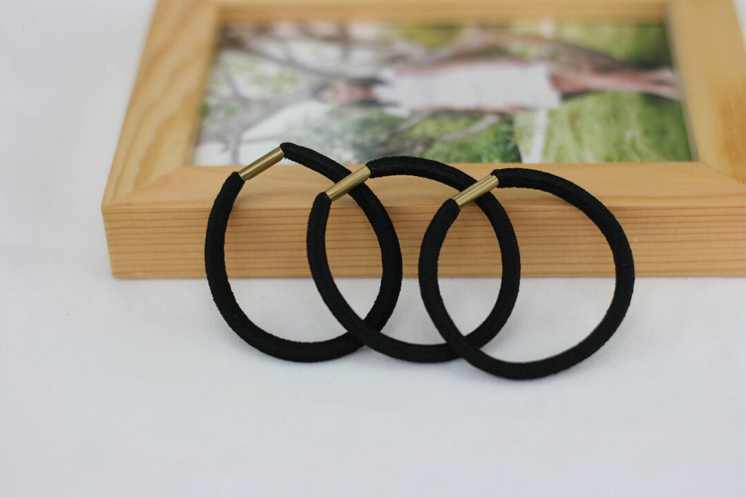 50PCS Elastics Hair Tie Headband Hair Strap With Metal Connector ...
