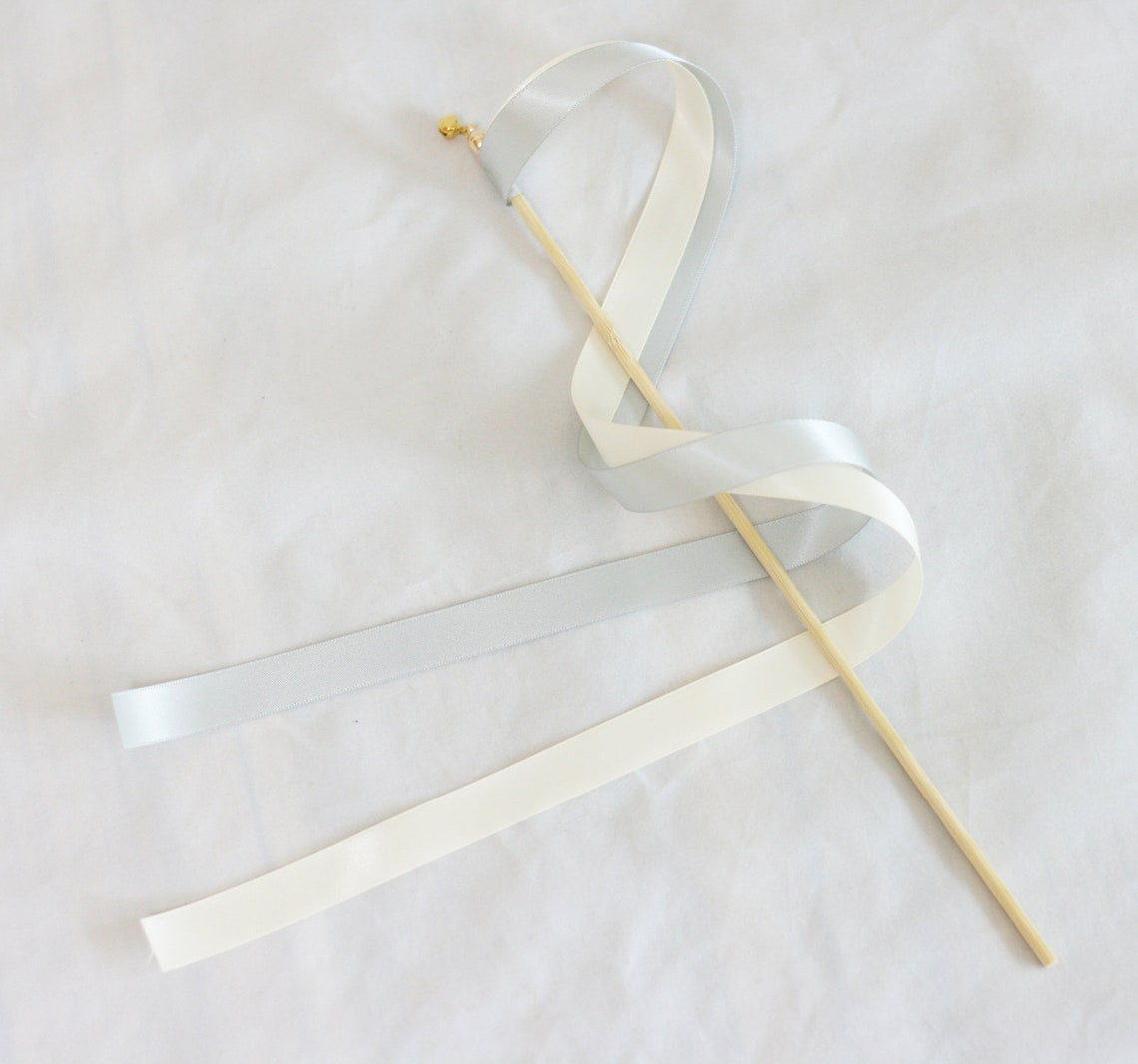 50PCS Ribbon Wands With Double Ribbon and Bell Party Wand - Etsy