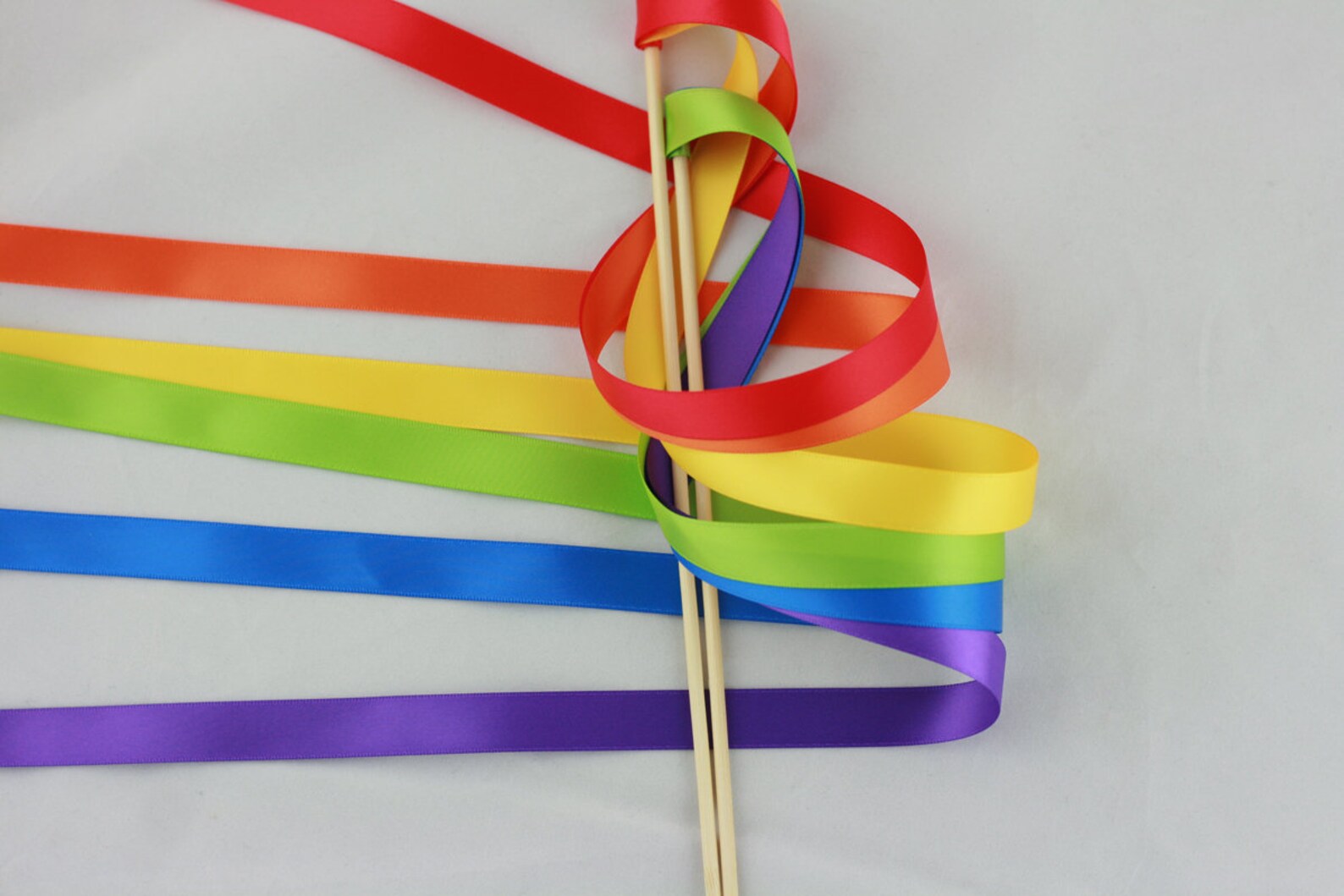50PCS Wedding Wands With Triple Ribbon Rainbow Colourful Wand | Etsy