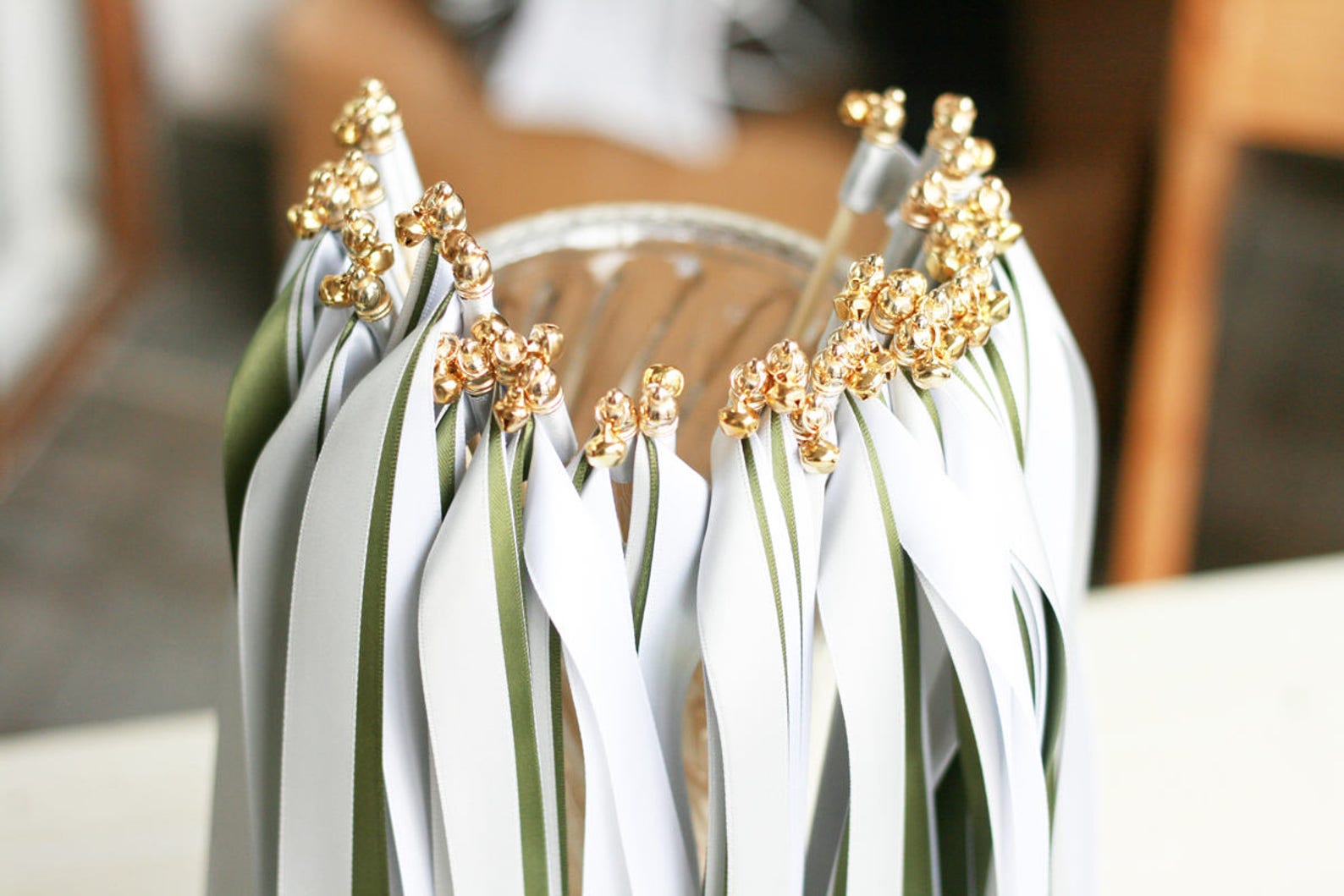50PCS Wedding Wands With Double or Triple Ribbon and Bell - Etsy