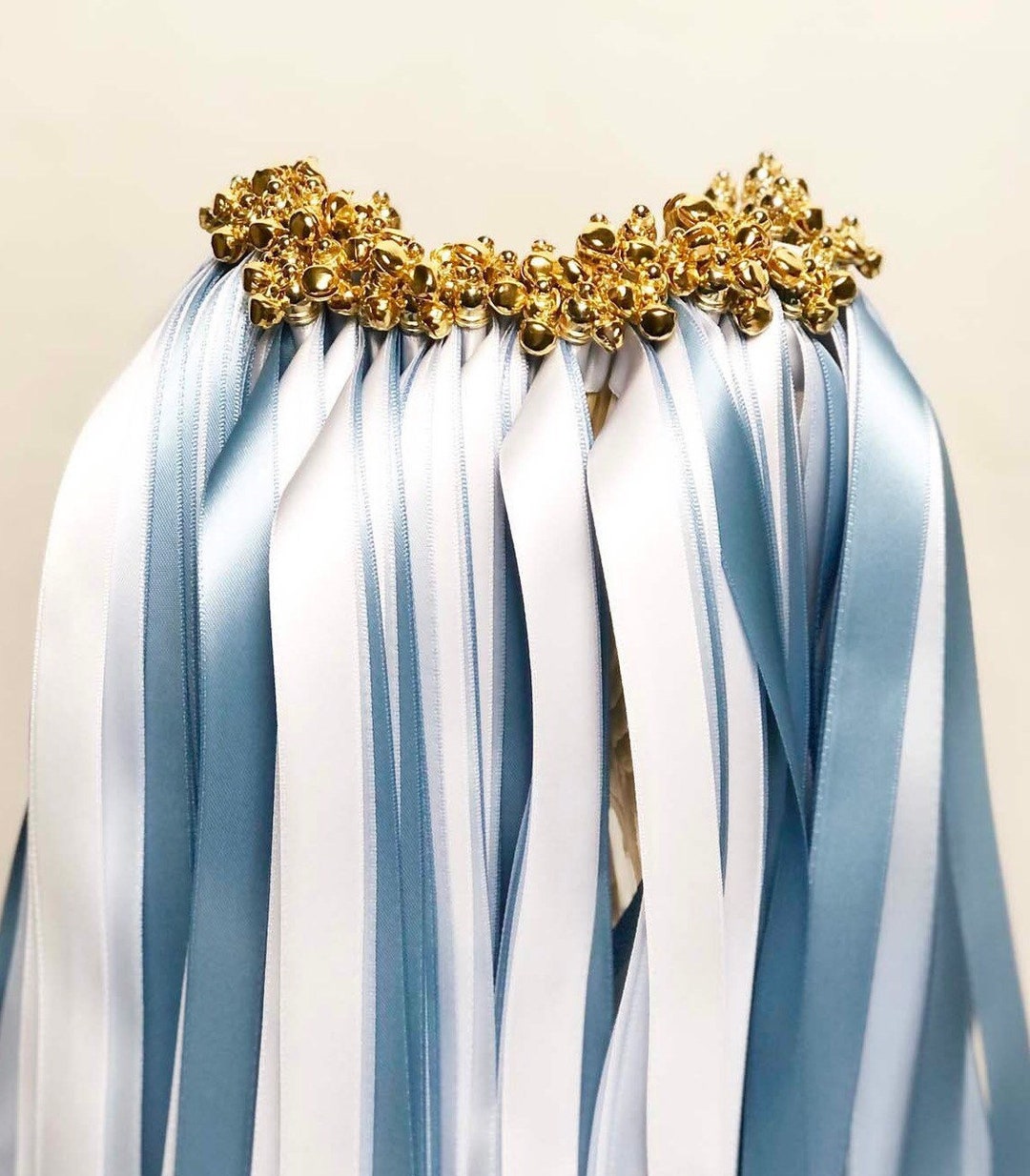 50PCS Ribbon Wands With Triple Ribbon and Bell Party Wand Streamers ...