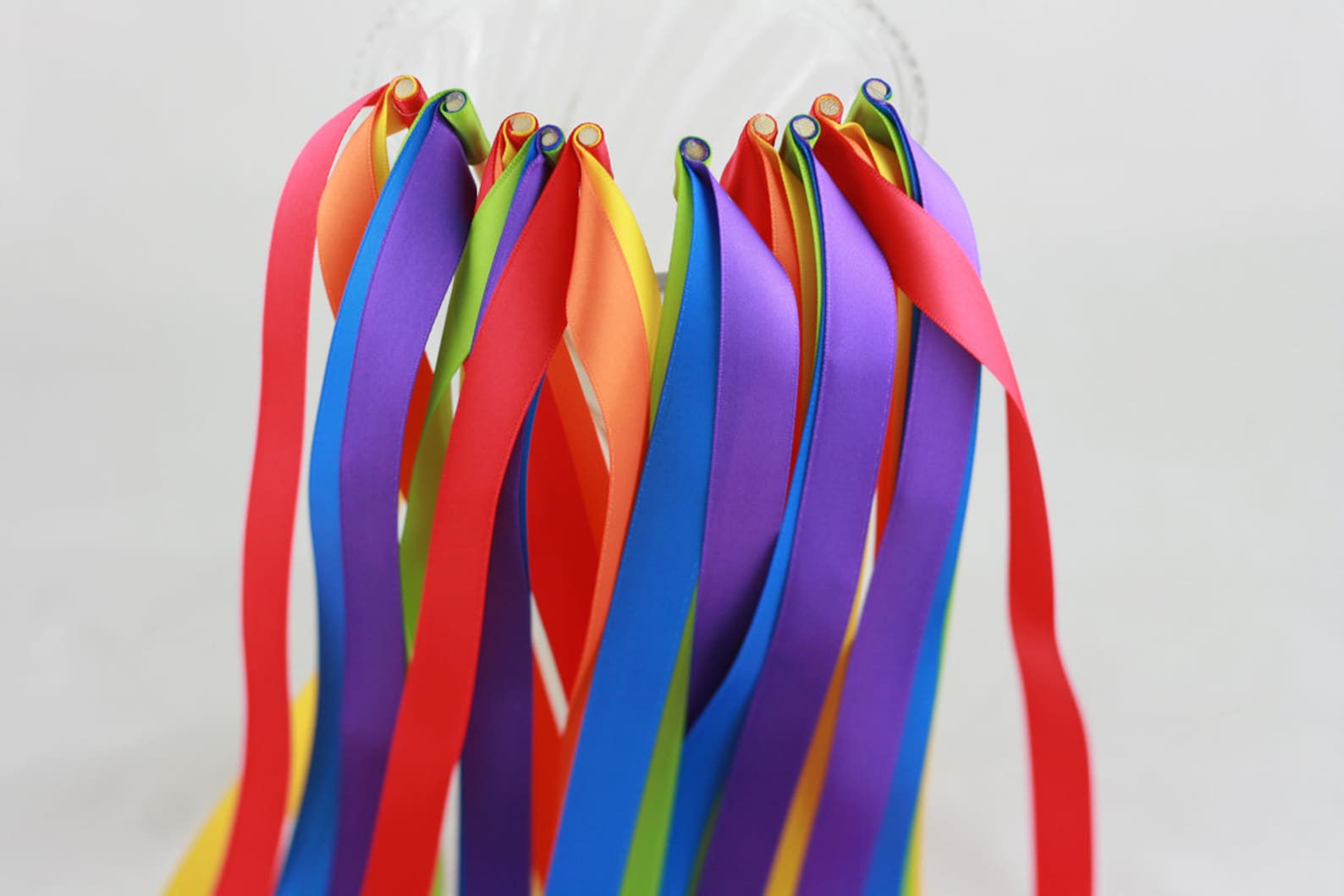 50PCS Wedding Wands With Triple Ribbon Rainbow Colourful Wand - Etsy