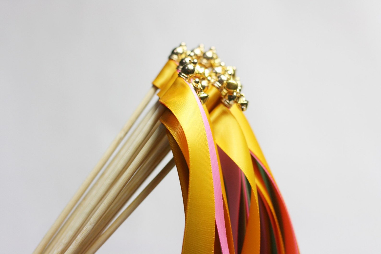 50PCS Ribbon Wands With Triple Ribbon and Bell Party Wand - Etsy