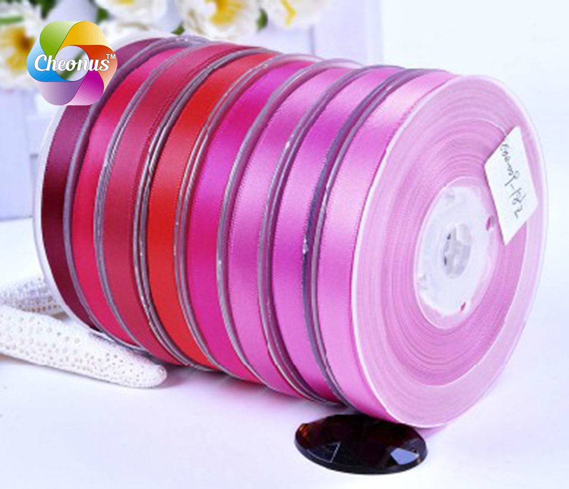 50 Yards 1/8double Faced Satin Ribbon Red 3mm 1/8 | Etsy