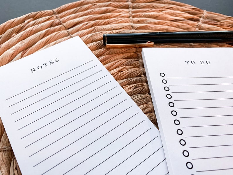 Minimal Stationery Notepad Set 3x6 Office Memo Pads, Mini Note Pads, to ...