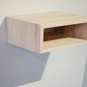 Solid Ash Wood Shelf White Oiled Nursery Shelves Floating - Etsy