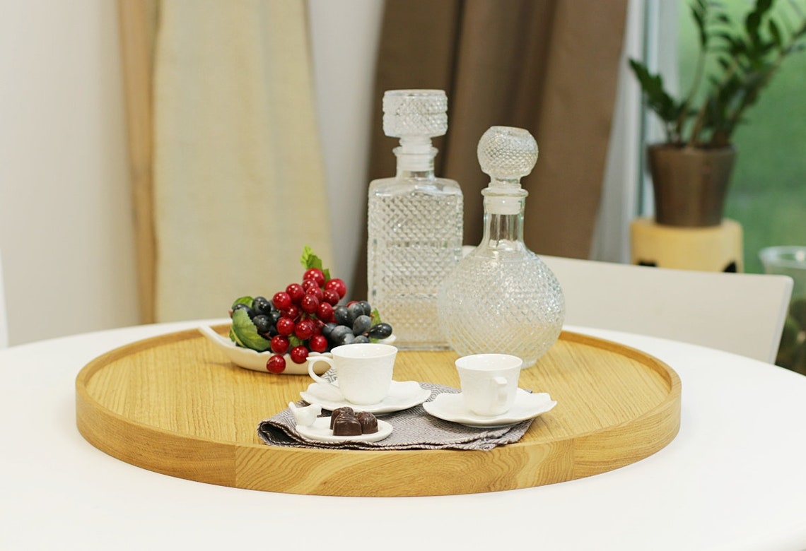 Large Oak Wood Tray Oak Tray Tray Place-mat Coaster - Etsy