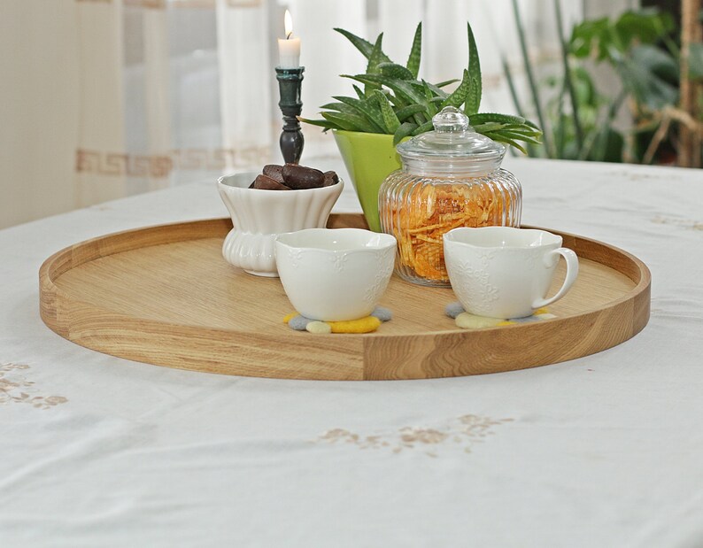 Large Oak Wood Tray Oak Tray Tray Place-mat Coaster | Etsy