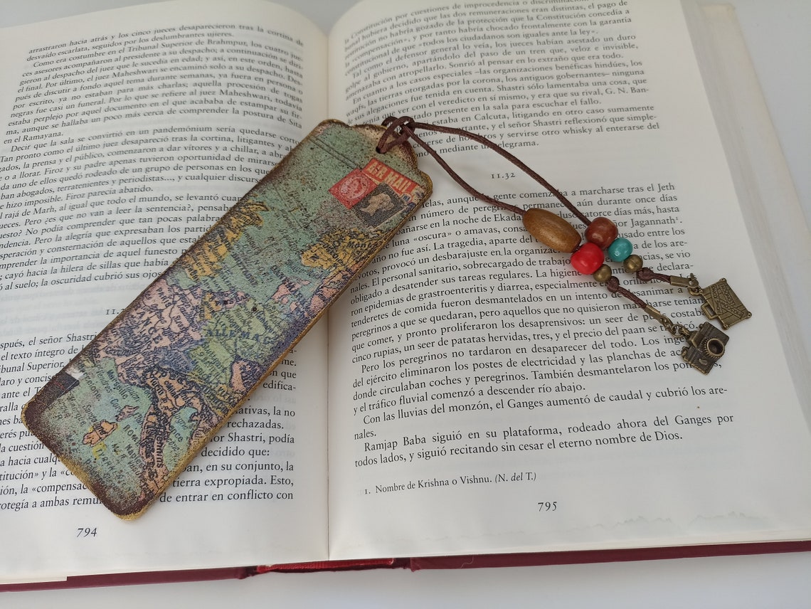 Cute Retro Style Maps Travel Wood Bookmark Pin up Girl - Etsy
