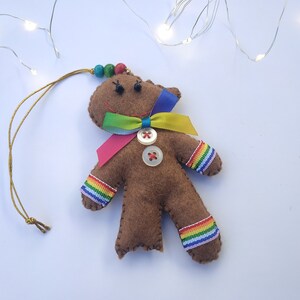Pride LGBT Ginger Ornament Raimbow Gingerbread Ornament - Etsy