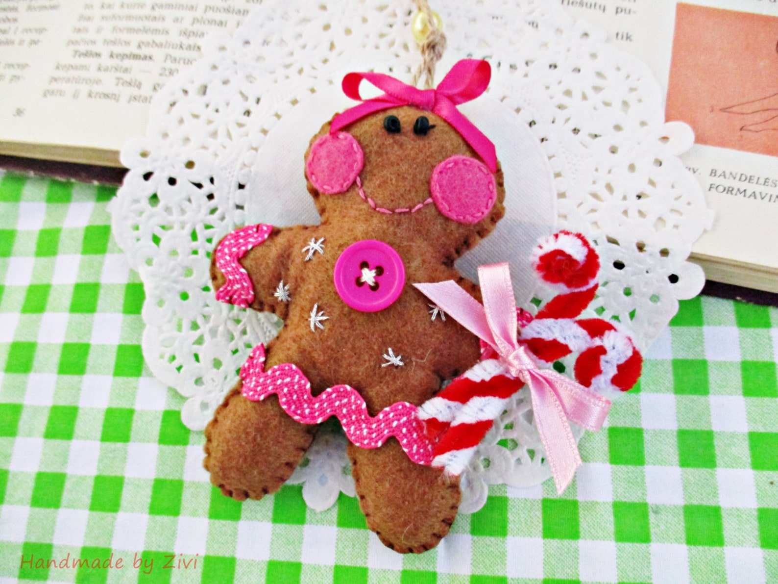 Sweet Felt Gingerbread Couple Gingerbread Family Our First | Etsy