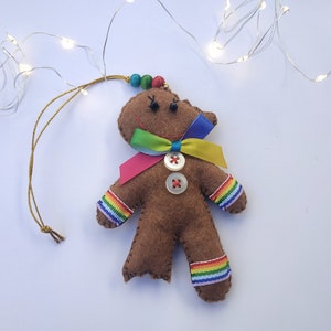 Pride LGBT Ginger Ornament Raimbow Gingerbread Ornament - Etsy