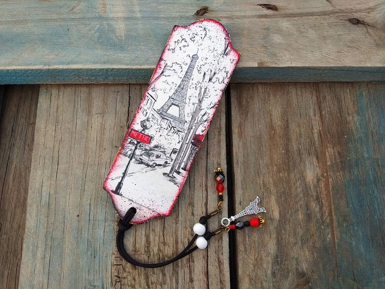 Wooden Eiffel Tower Paris Bookmark Coffee in Paris Paris - Etsy