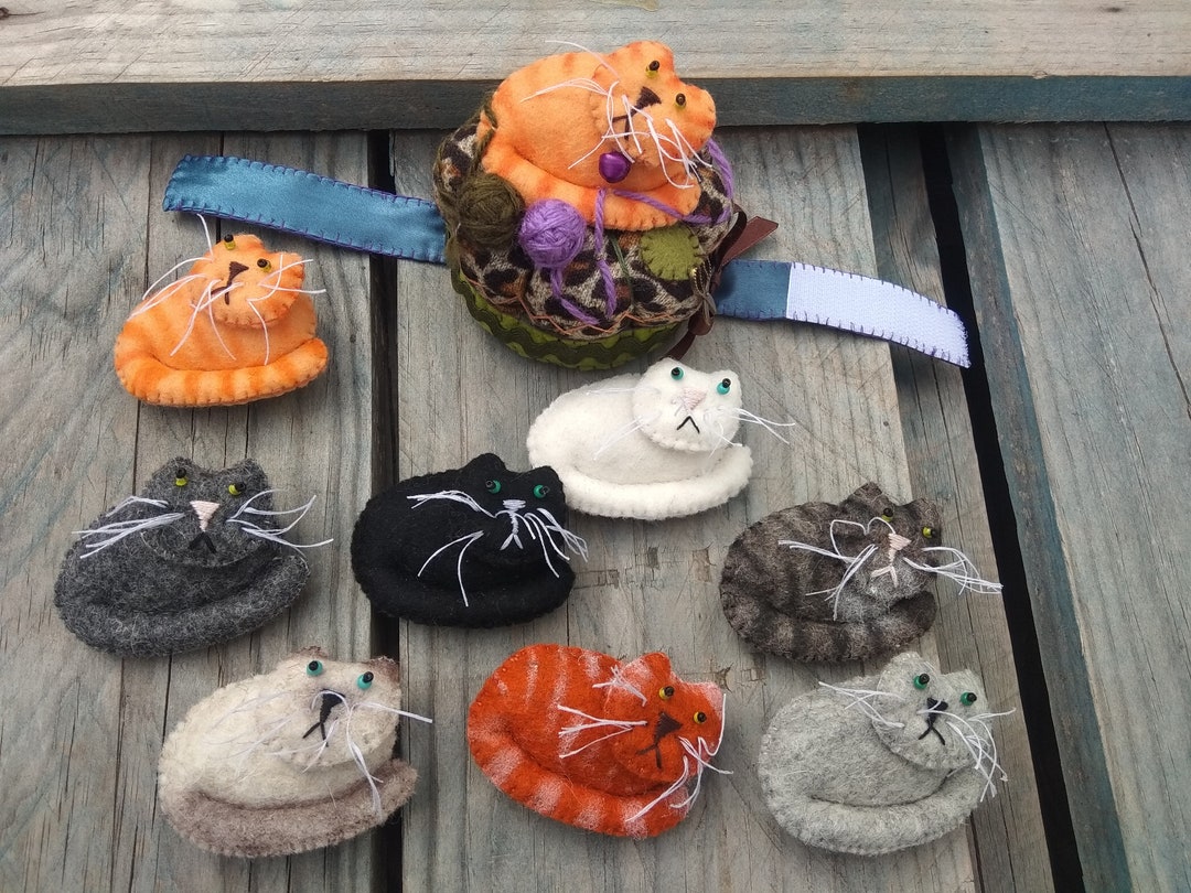 Custom Cat Wrist Band Pincushion, Sewing Lover Gift, Cat Lover Gift ...