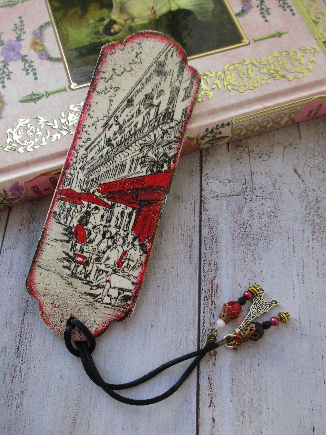 Wooden Eiffel Tower Paris Bookmark Coffee in Paris Paris | Etsy