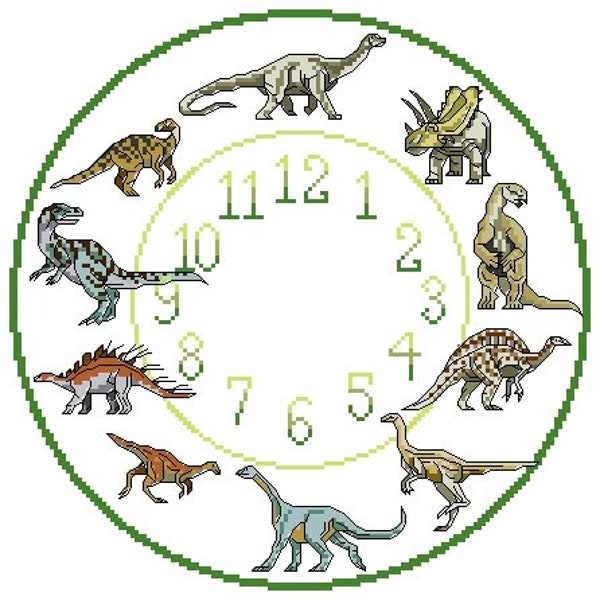 Dinosaur Wall Clock - Etsy
