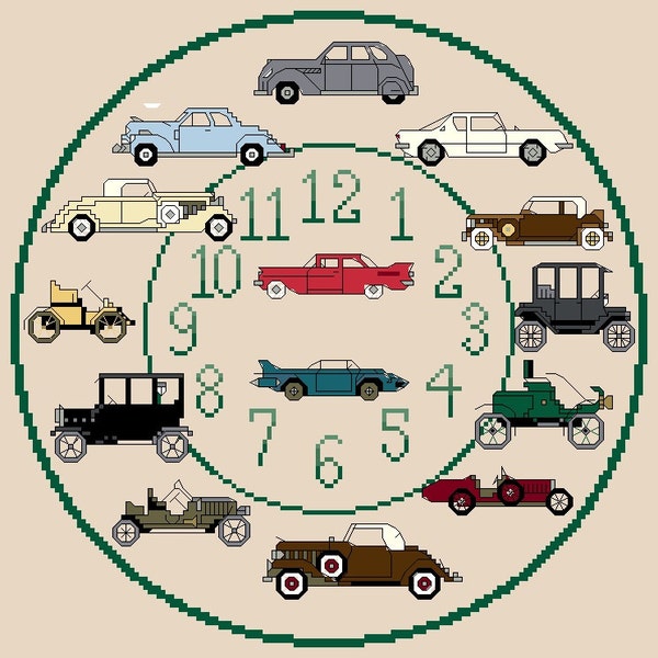 Clock Pattern - Etsy