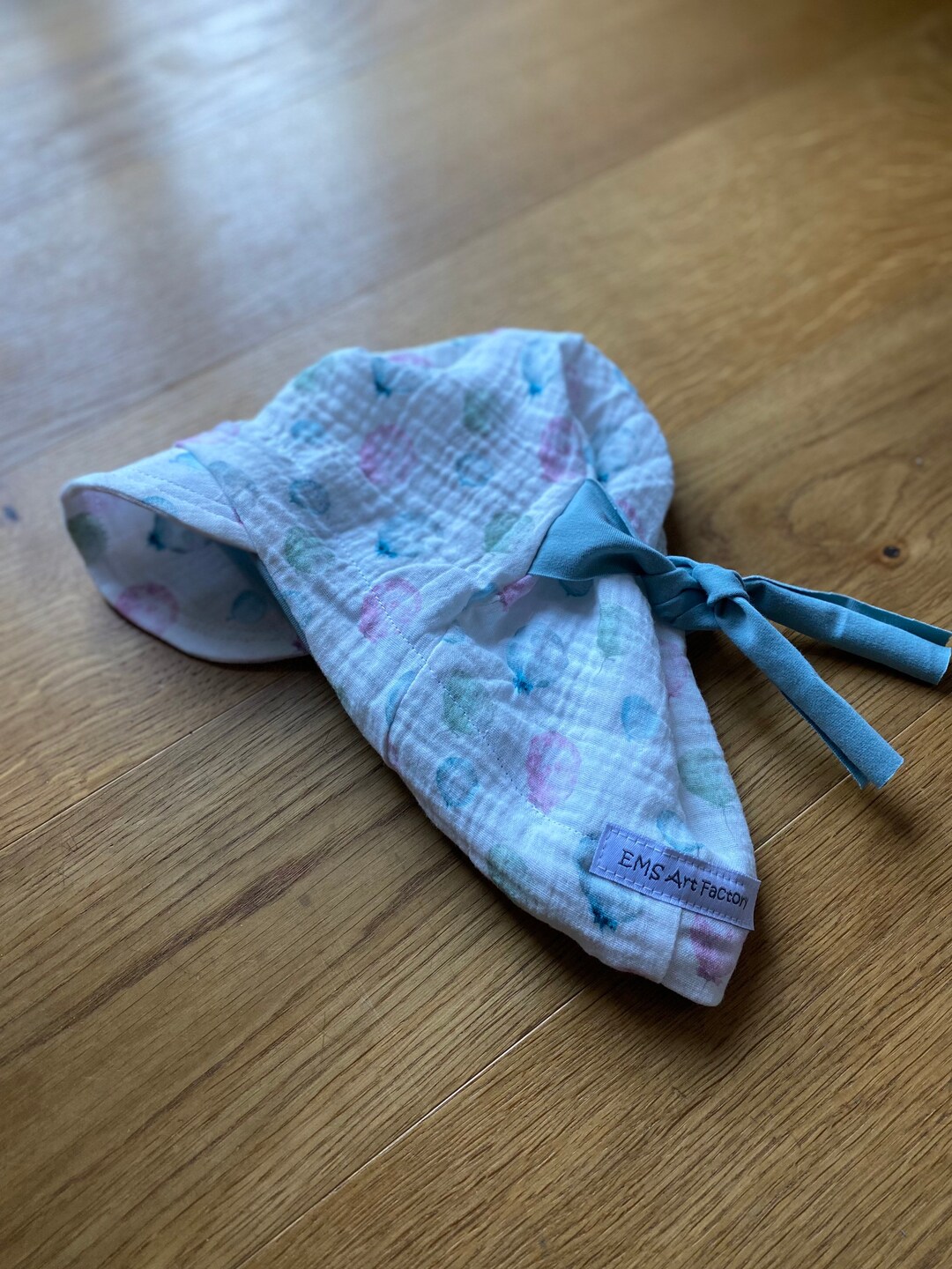 Visor Cap Baby Children Summer Cap Muslin Muslin Hat Adjustable Growing ...