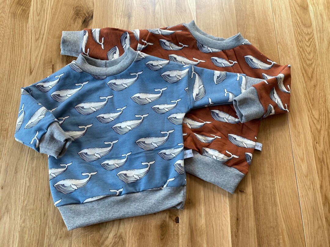 Sweatshirt Wale Bio Kinder Baby mitwachsend Pullover Basic Größenwahl ...