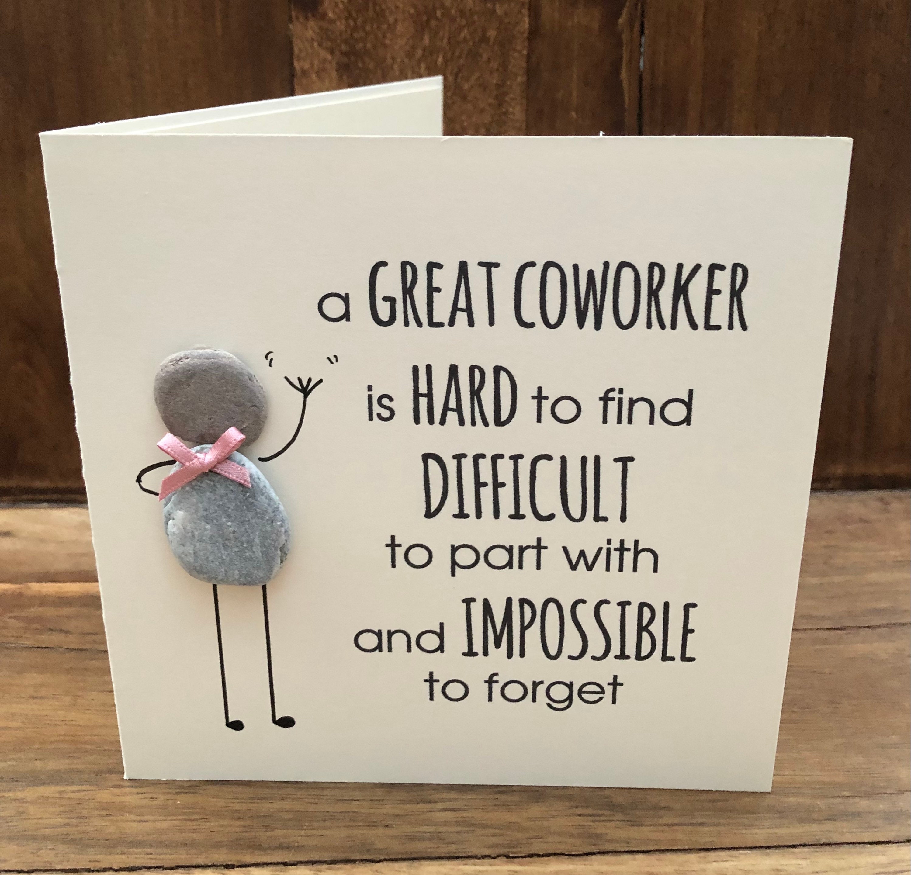 Handmade Pebble Card Goodbye Sorry Youre Leaving - Etsy