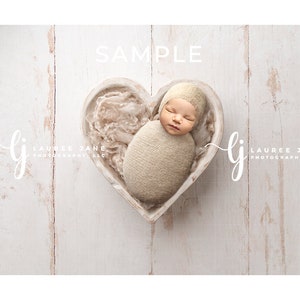 Newborn Digital Background Valentine Cute Heart Bowl Wrapped Unique ...