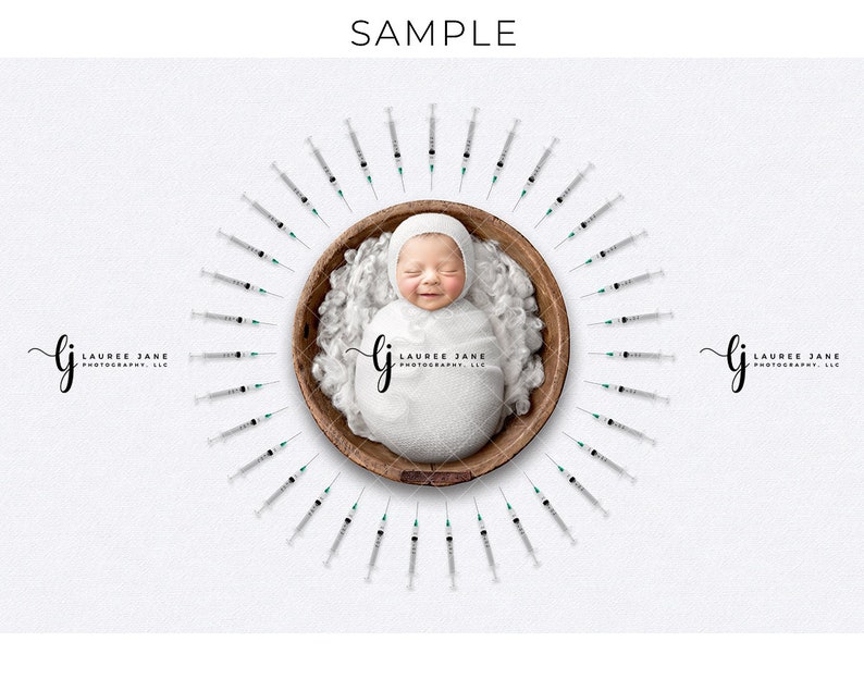 Newborn Digital Backdrop Background IVF IUI Infertility Syringe Wrap ...