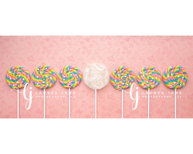 Newborn Digital Backdrop, Candy, Glitter, Sweet, Lollipop, Pink, Purple ...