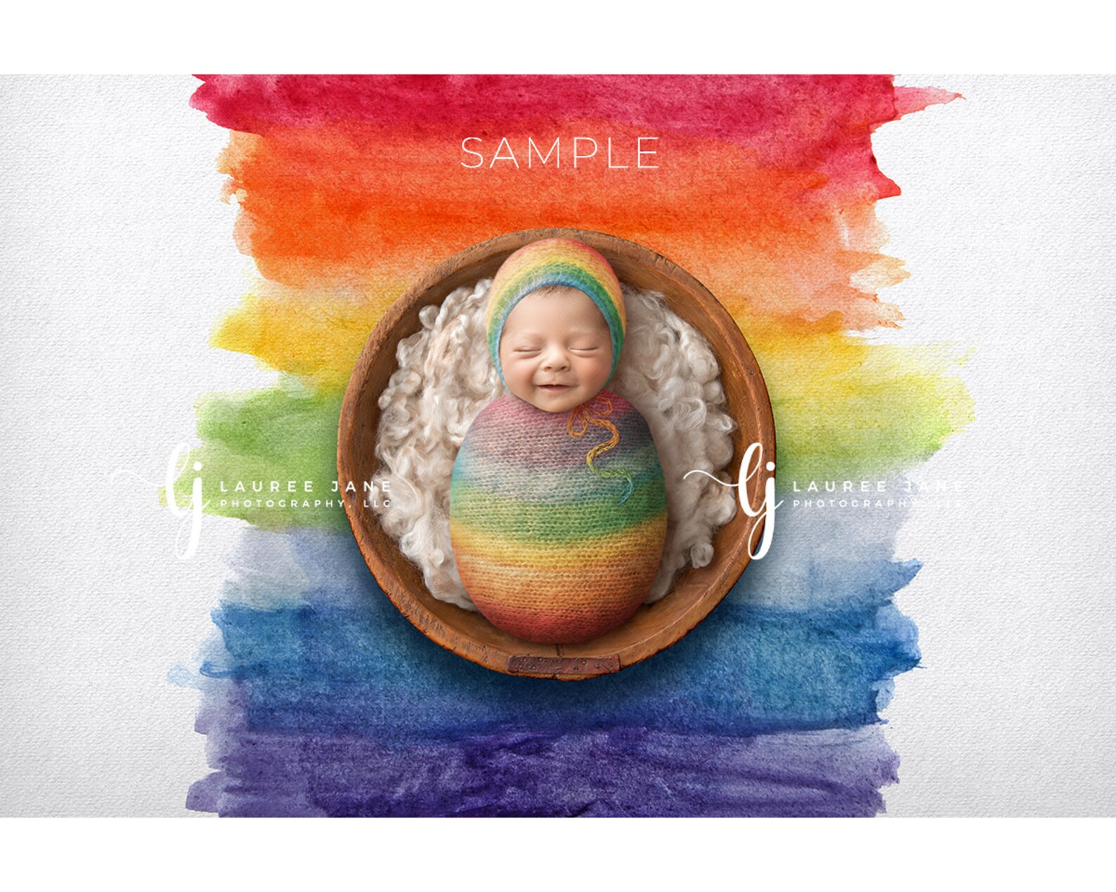 Rainbow Baby Newborn Digital Backdrop Background Heaven Cloud - Etsy