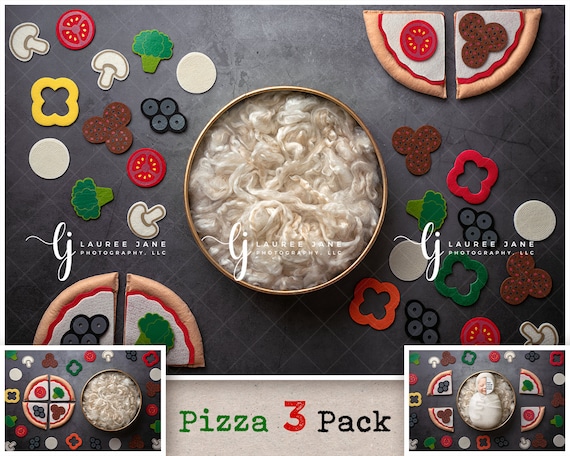 3 PACK Pizza Newborn Digital Backdrop Pizzaria Italy Italian - Etsy