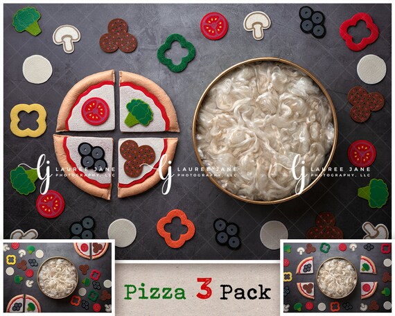 3 PACK Pizza Newborn Digital Backdrop Pizzaria Italy Italian - Etsy