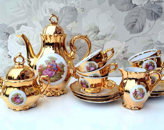 Vintage Best Bondware Fine China Porcelain Foreign Gold Color ...