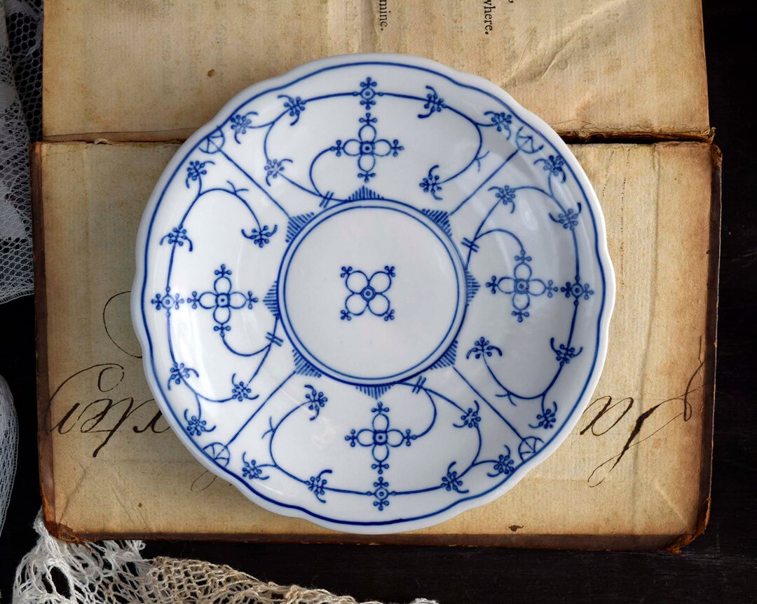 Antique/vintage Winterling Bavaria Porcelain Strawflower Pattern Blue ...